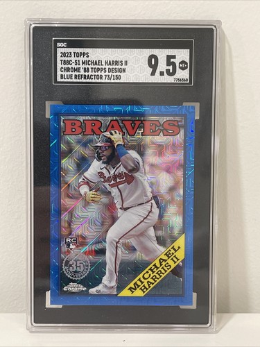2023 Topps - 88 Topps Chrome 35th Anniversary Blue /150 Michael Harris ...