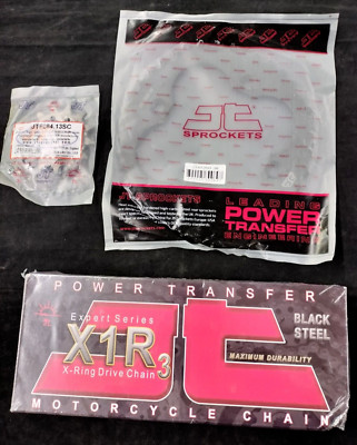 JT SPROCKET SET AND JT X1R CHAIN KIT HONDA TRX450R 04-05 - 15 (+1 ...