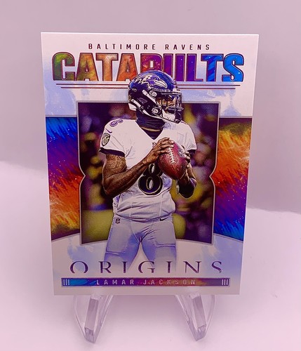 LAMAR JACKSON CATAPULTS 2022 Panini Origins #CAT-18 Baltimore Ravens ‼️ ...