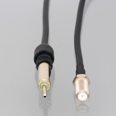 F Female to DIN Plug Car Motorola AM FM Radio Antenna RG58 Coaxial ...
