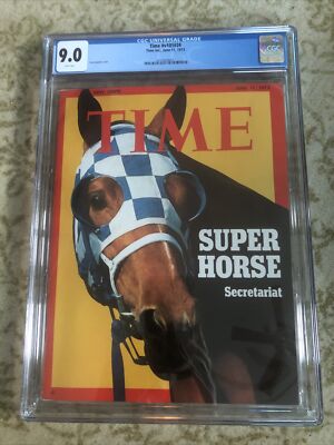 Time Magazine 1973 Newsstand Secretariat CGC 9.0 1st Of 11 Graded Pop 1 ...