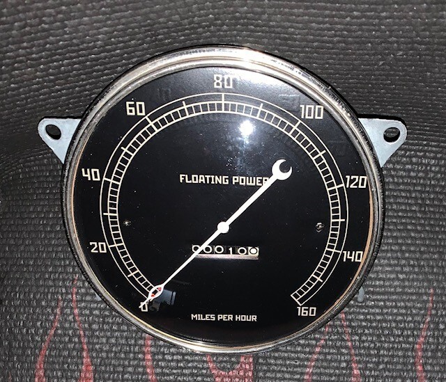 VINTAGE SPEEDOMETER HOT ROD 160 MPH 1935 DODGE FLOATING POWER CUSTOM ...