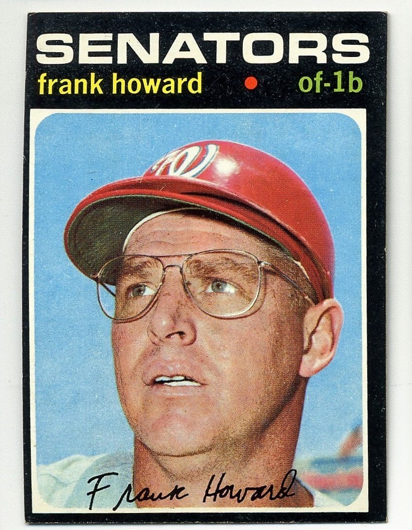 1971 TOPPS WASHINGTON SENATORS FRANK HOWARD #620 EX MT | eBay