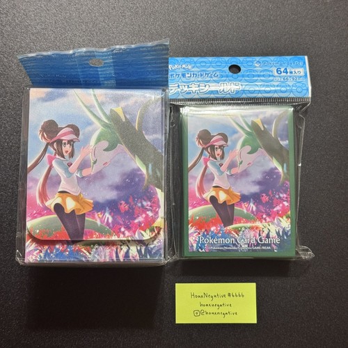 Pokémon Center Japan Rosa & Serperior Card Sleeves + Deck Box ~ US ...