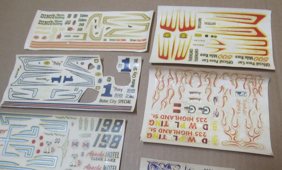 AMT DECAL SHEETS - 1 LOT - FROM AMT MODEL KITS - VINTAGE AMT | eBay