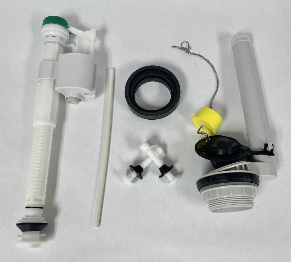 Aquasource Toilet 2.5-inch Flush Valve and Fill Valve with Bolts, and ...
