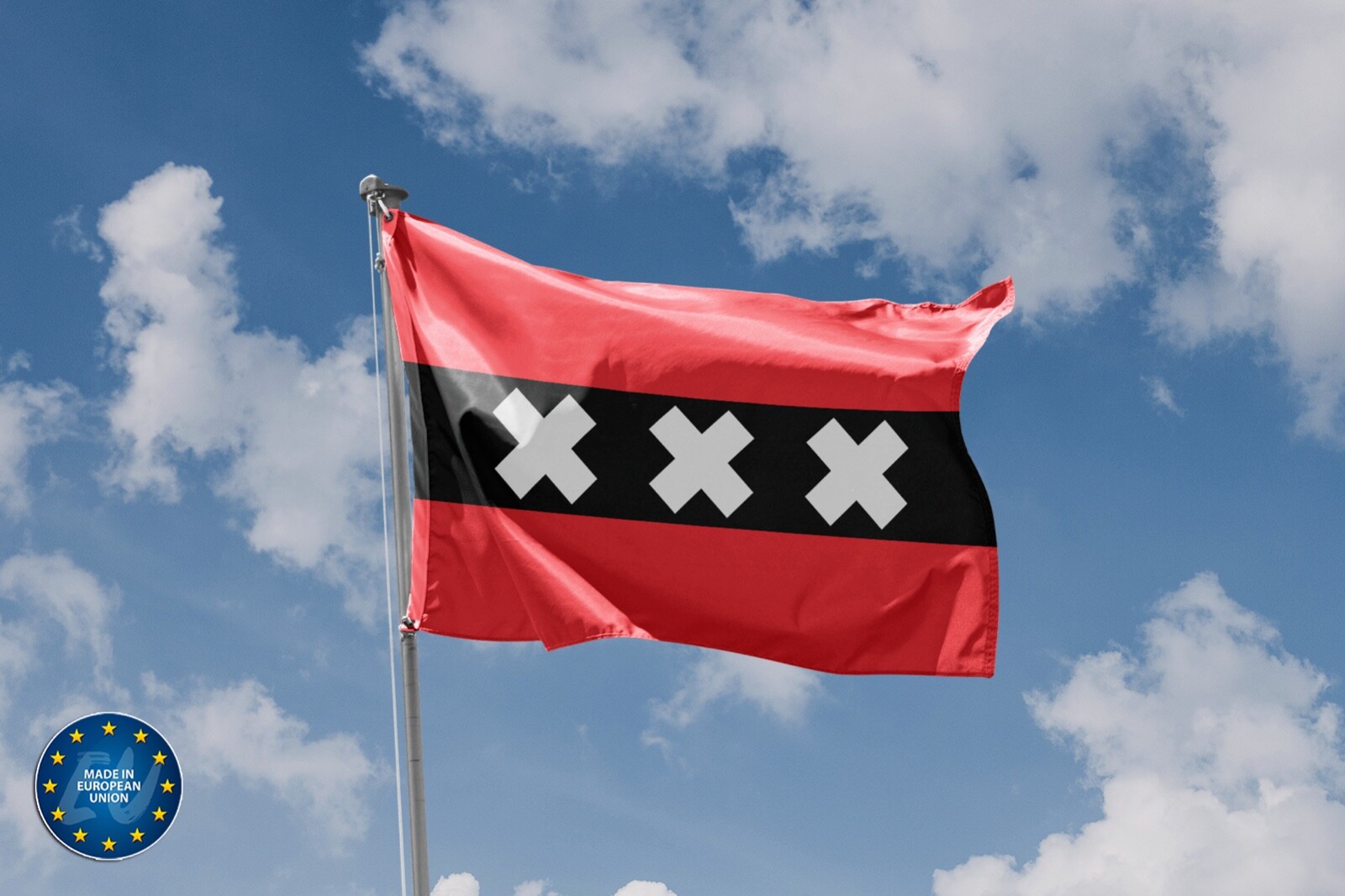 Amsterdam Flag, Unique Design, 3x5 Ft / 90x150 cm size, EU Made | eBay