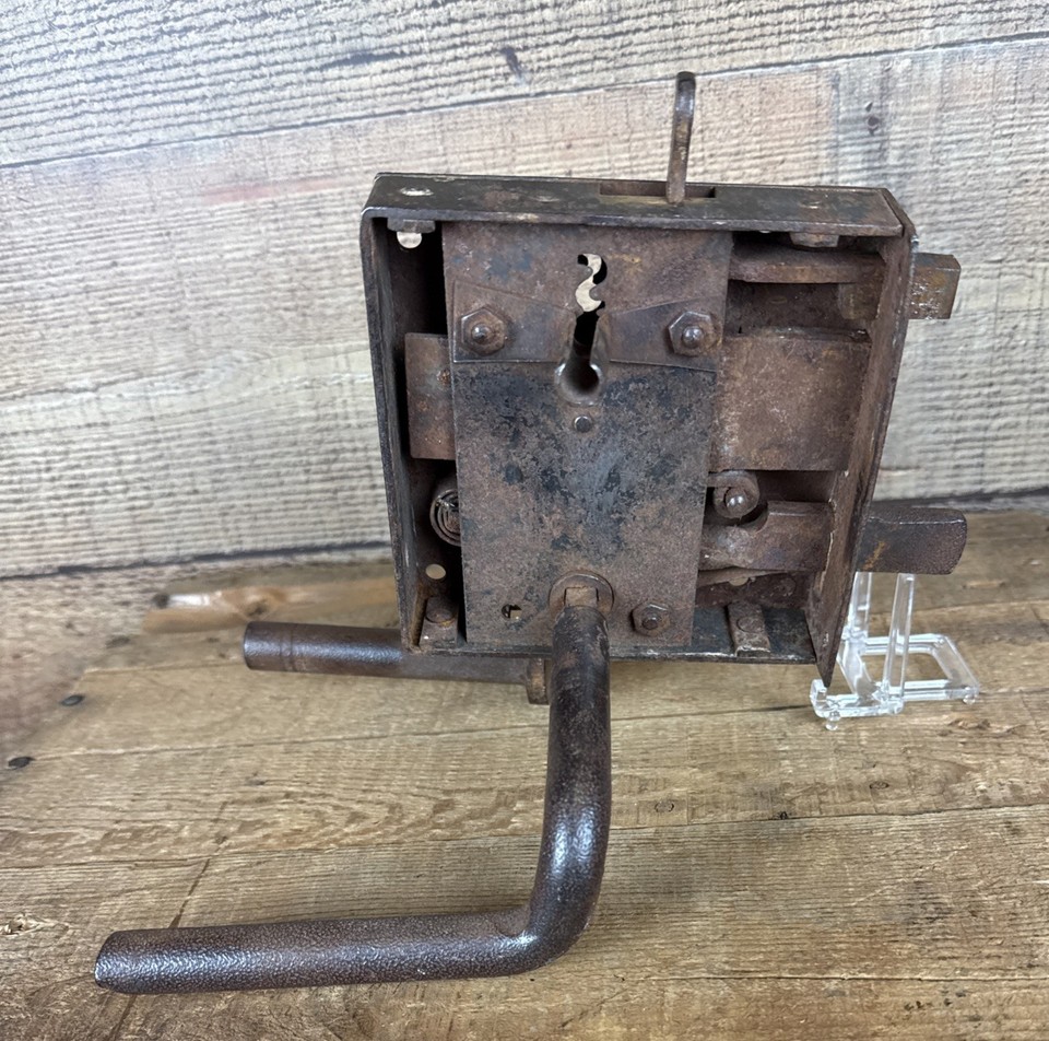 Primitive 18th Century Wrought Iron Door Lock Latch Pennsylvania ...