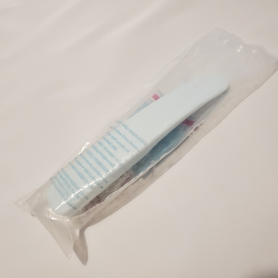 New Sealed Avon Fancy Feet Foot Brush Double Action Brush Vintage 1981 ...