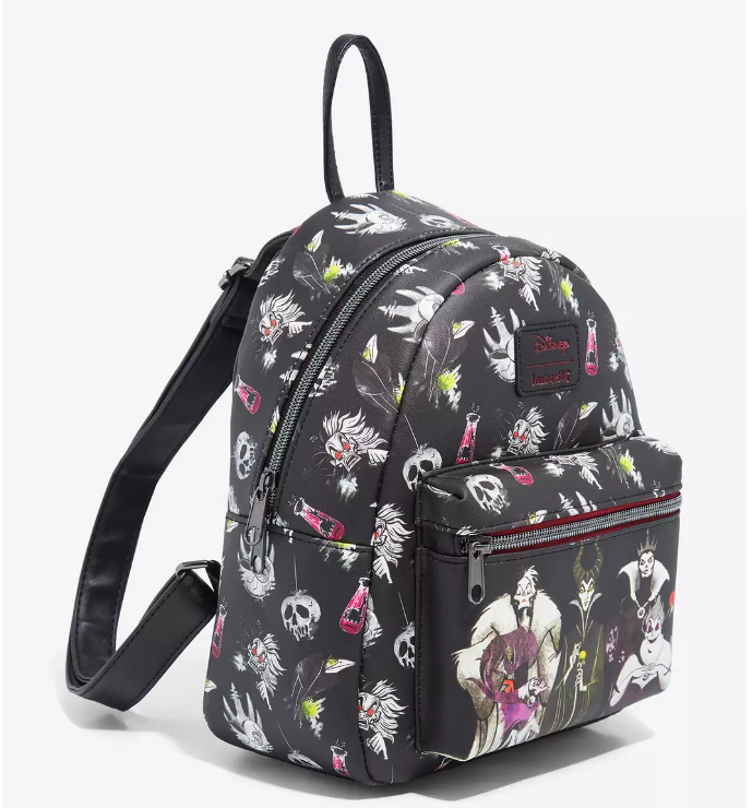 Loungefly brand Disney Villains Mini Backpack Black Limited Maleficent ...