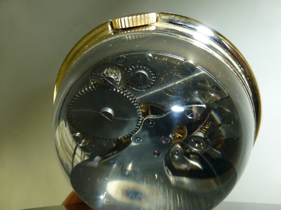 RARE VINTAGE SWISS BUCHERER JEWELS MOVEMENT WIND UP TABLE TOP BALL ...