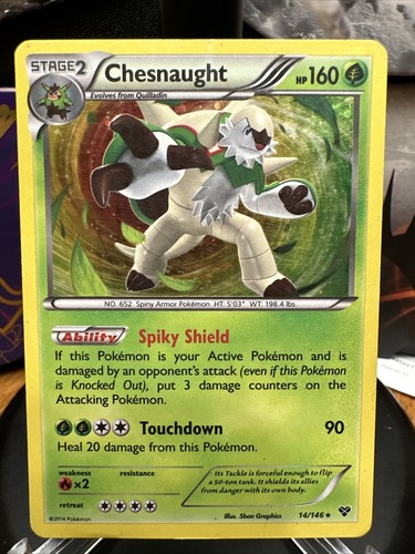 Chesnaught 14/146 XY Base Set Holo Rare | eBay