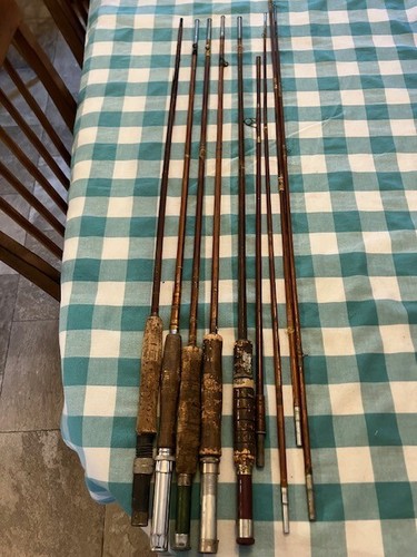 Lot 9 Bamboo Fly Fishing Rod Parts | eBay