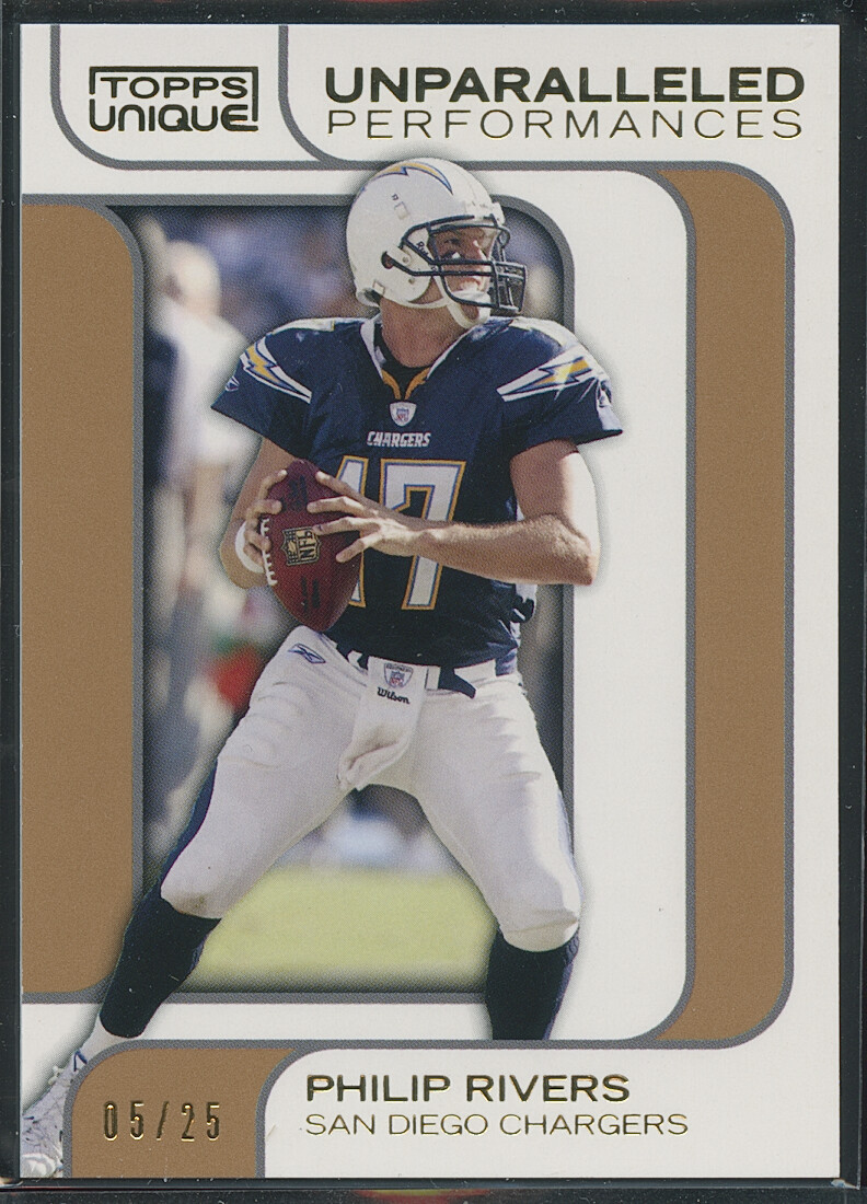 Philip Rivers 2009 Topps Unique Unparalleled 5/25 | eBay
