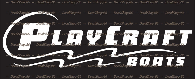 PlayCraft Boats - Outdoor Sports - Vinyl Die-Cut Peel N' Stick Decals ...
