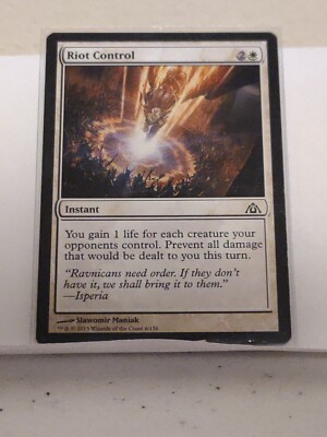 MTG Riot Control Dragon's Maze 6/156 Regular Common | eBay