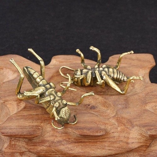 Brass Cricket Statue Ornament Insect Animal Statue Toy House Decoration ...