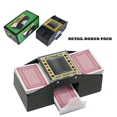 ONE OR TWO DECK AUTOMATIC CASINO PLAYING POKER CARDS SHUFFLER SORTER UK ...