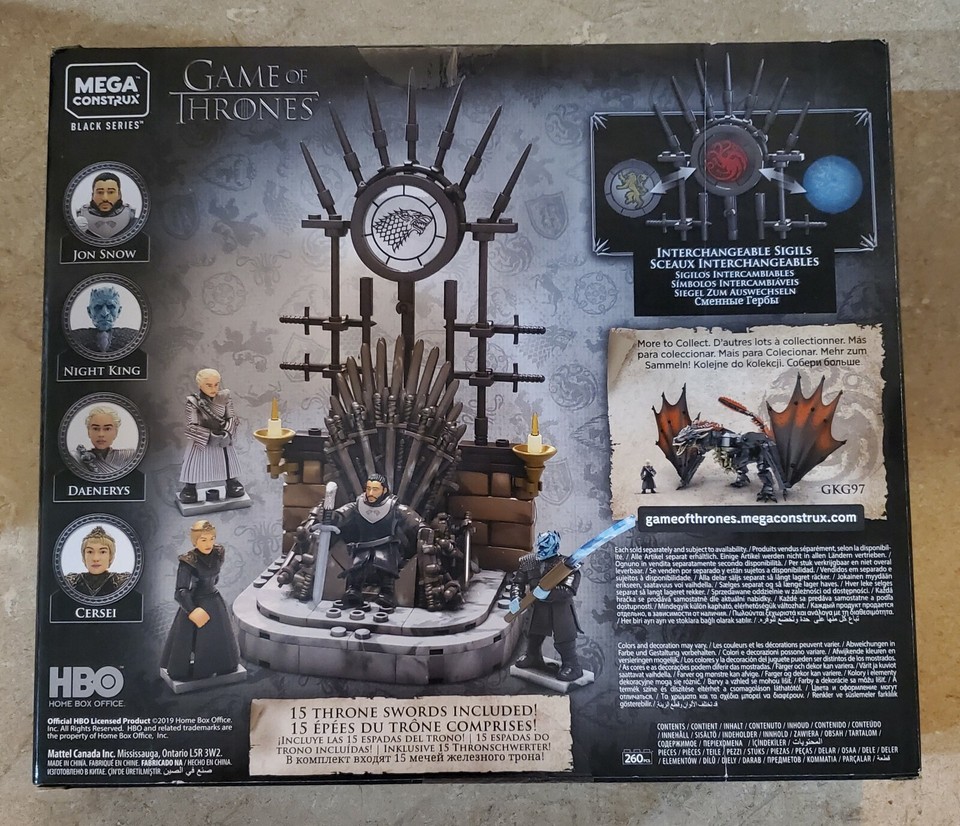 Mega Construx Game of Thrones: The Iron Throne Building Set New | eBay