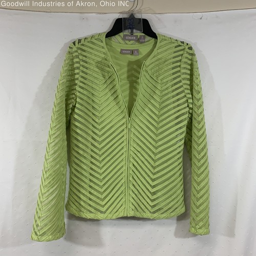 Gently Loved Chico's Chartreuse Women's Mesh Jacket + Tank Top Combo ...