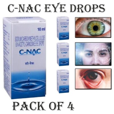 C-NAC Eye Drops For Cataract, N-Acetylcarnosine 10 ML SIZE! NAC Pack of ...