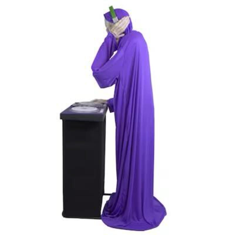 Haunted Living 5.5Ft Bluetooth Reaper DJ Skeleton Animatronic | eBay