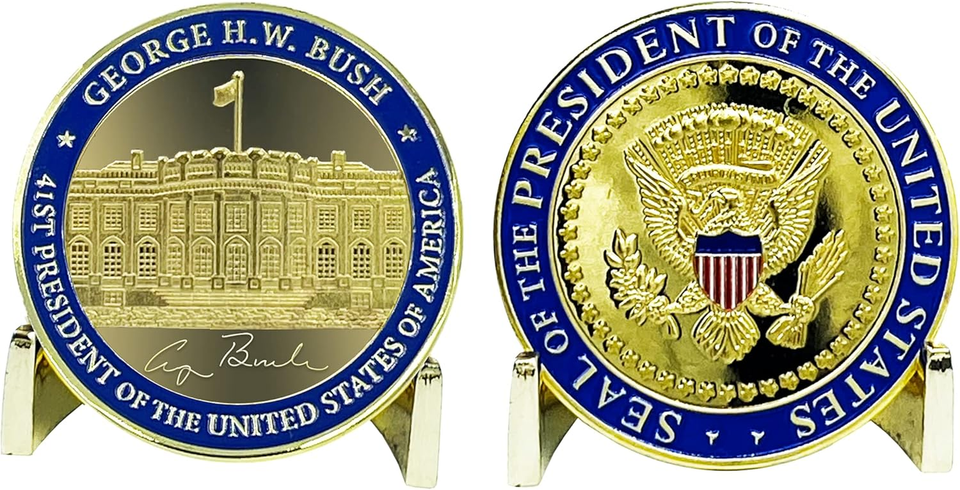 BL4-001 41St President George H.W. Bush Challenge Coin White House ...