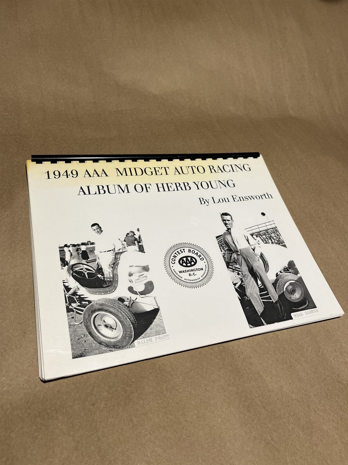 Book 1949 AAA Midget Auto Racing Album of Herb Young by Ensworth | eBay