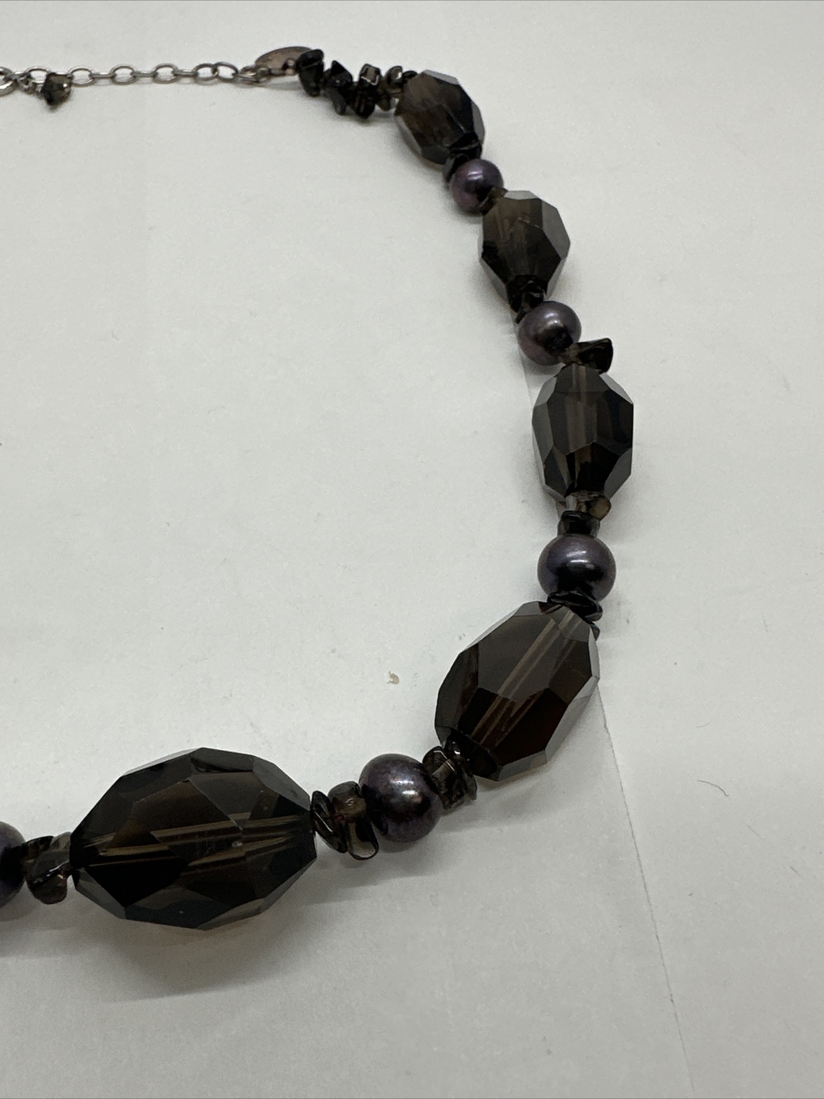 Deb Guyot Designs Smokey Quartz and Cultured Freshwater Pearl, Sterling ...