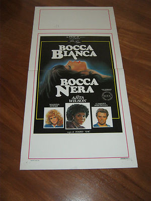LOCANDINA,BOCCA BIANCA BOCCA NERA MARINA LOTAR FRAJESE AJITA WILSON ...