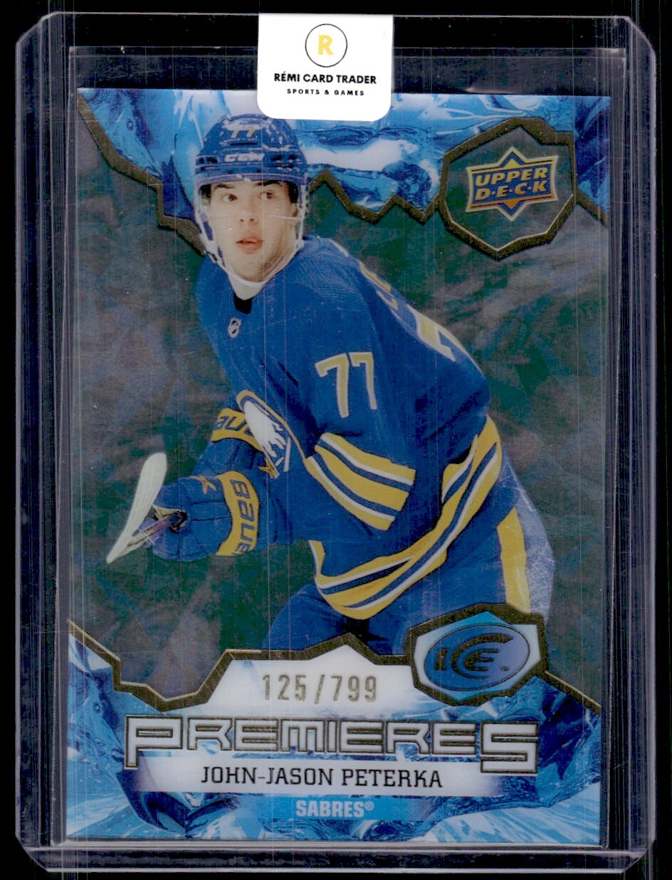2021-22 Upper Deck Ice Ice Premieres Green John-Jason Peterka Rookie ...