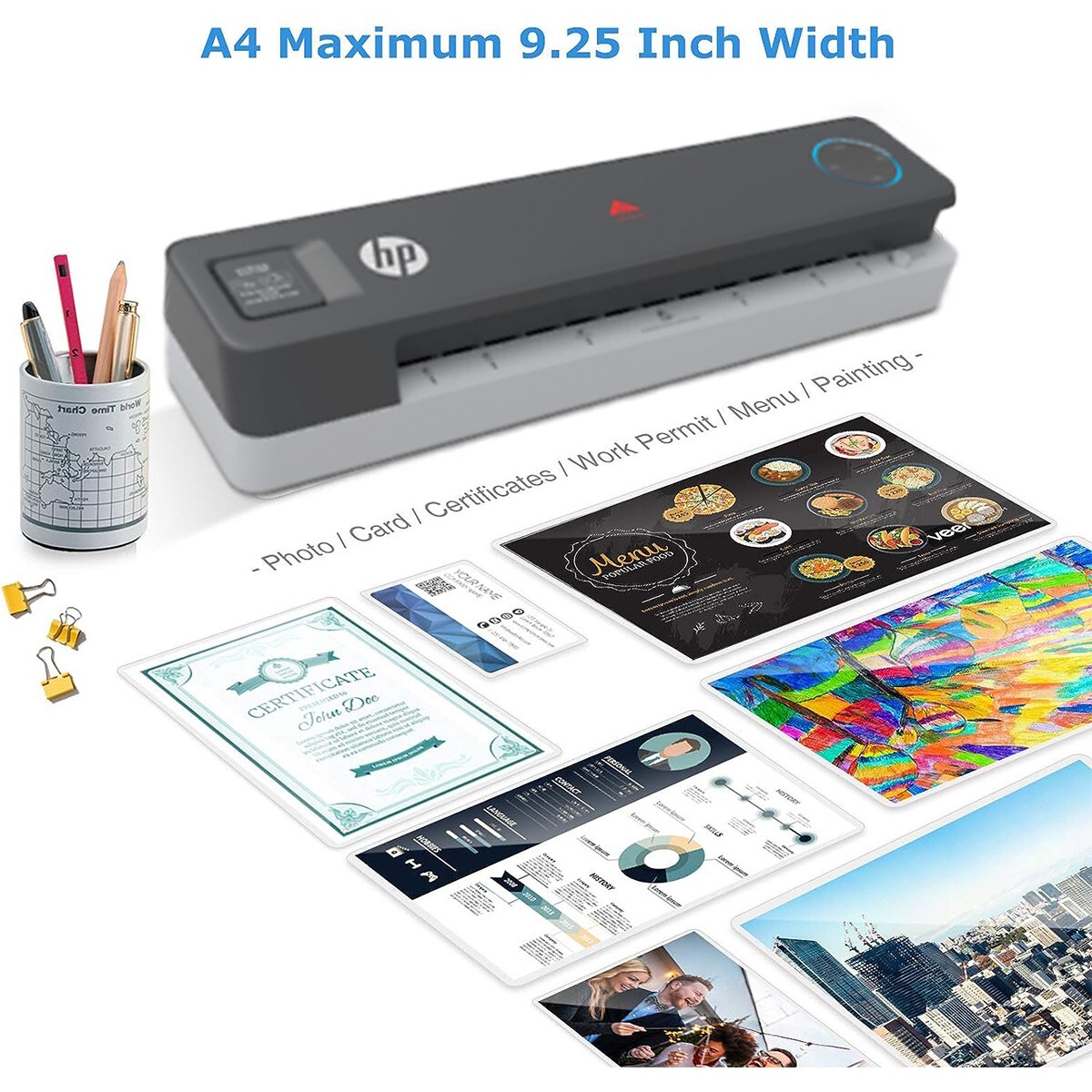 HP LB0301 A3 Size Business Home Laminator, A3/A4 Document, 300mm/min ...