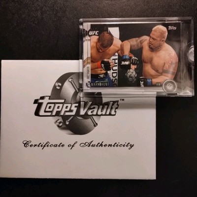 #1/1 Mark Hunt Blank Back Proof Card w/ Vault COA 2015 Topps UFC ...