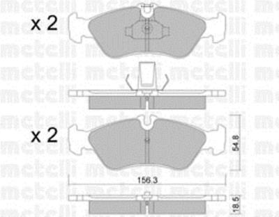 Metelli 22-0311-0 Brake Pad Set for sale online | eBay