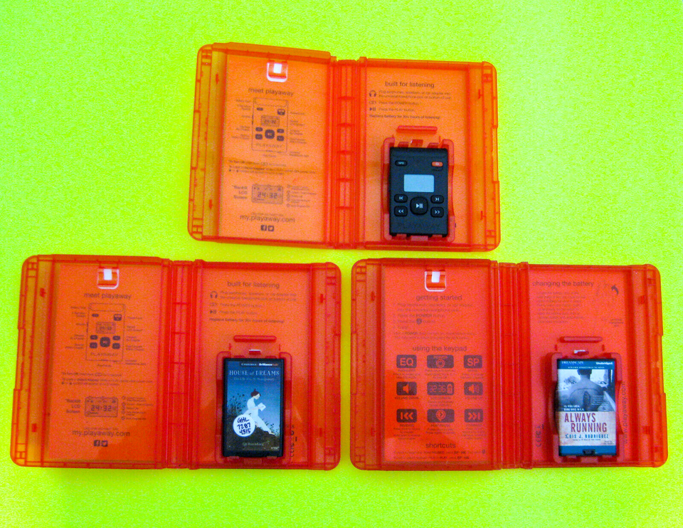 PLAYAWAY Audiobooks Lot of 3 Books Preloaded Electronic Audio Devices ...