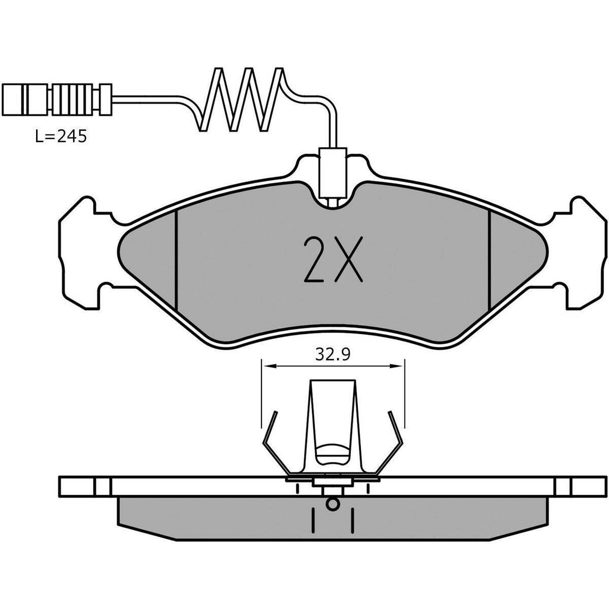 Meyle Brake Pad Set 025 216 2117/PD | eBay