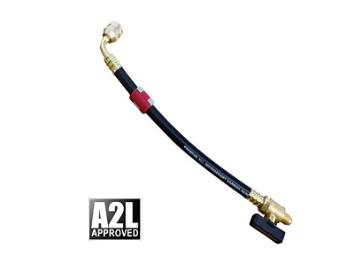 Fieldpiece A2L Hose Adapter 1/4" SAE MFL x LH Flare Fitting | 8" Ball ...