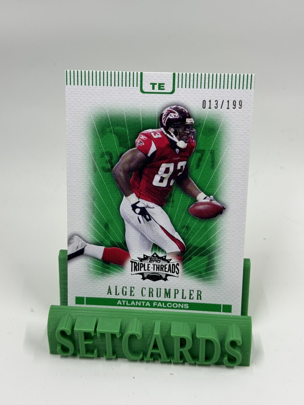 2007 Topps Triple Threads Emerald /199 Alge Crumpler #77 Falcons ...