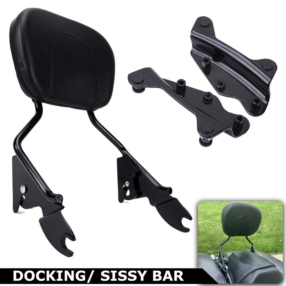 For 14-23 Harley Touring Quick Release Backrest Sissy Bar / Docking ...
