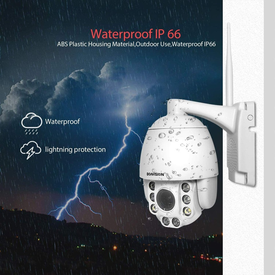 5X Optical Zoom 5MP PTZ IP Home Security Camera AI Human Auto Tracking ...