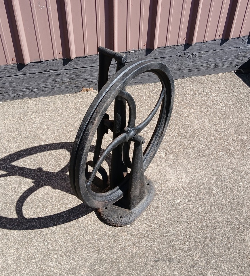 Antique Jewelers Pedal Treadle Lathe Kick Flywheel Wheel Chicago Watch ...