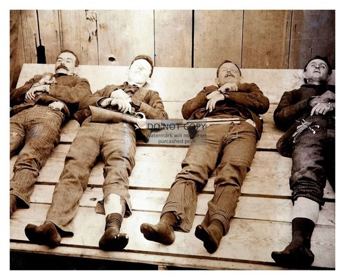DALTON GANG WILD WEST OUTLAWS KANSAS SHOOTOUT LAST PHOTO DEAD 8X10 ...