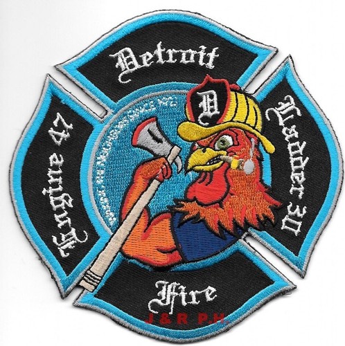 Detroit Engine - 47 / Ladder - 30, Michigan (4.25" x 4.25") fire patch ...