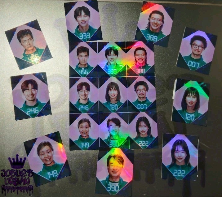 10pcs Squid Game 2 Holographic Stickers | eBay