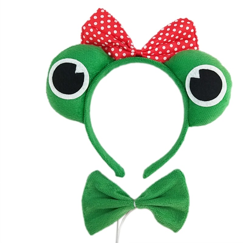Cute Frog Hairband and Cartoon Animal Collar Stage Prince Headdress for ...