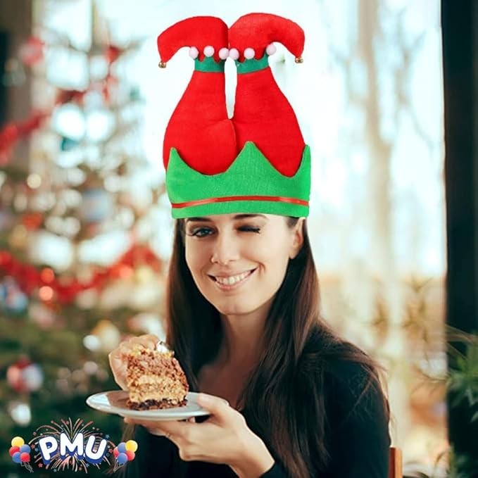 PMU Funny Christmas Hat, Santa's Santa Pants Down The Chimney Hat for ...
