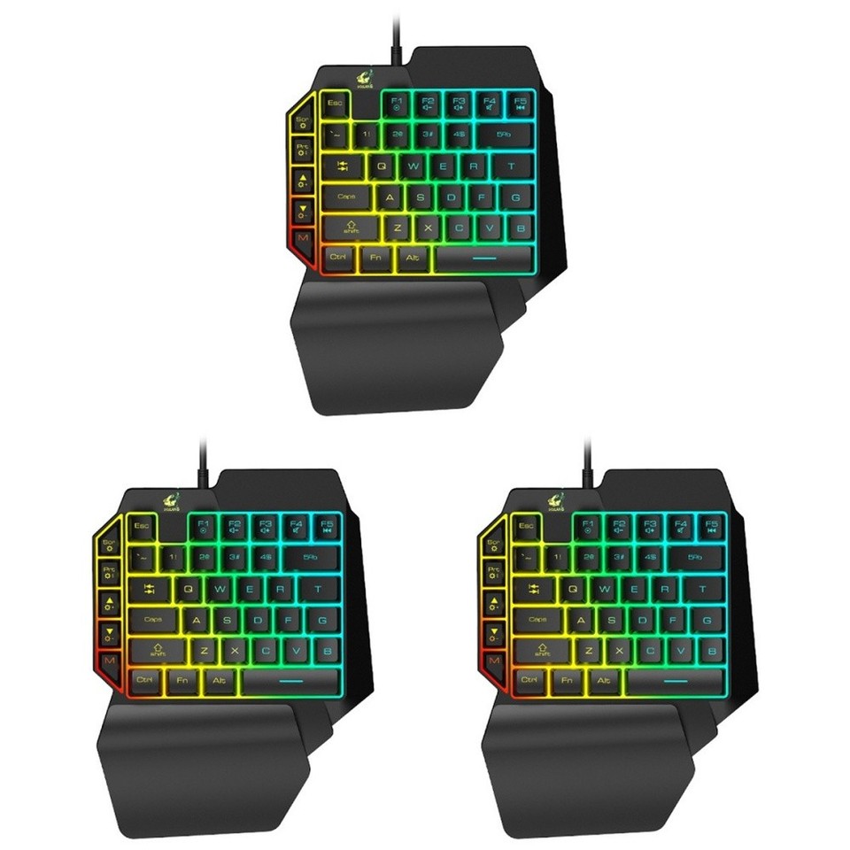 Mini Mechanical Keyboard for Laptop Computer Single-hand Control Keypad ...