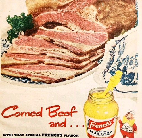 1949 French's Mustard Corned Beef Advertisement Condiments Vintage ...