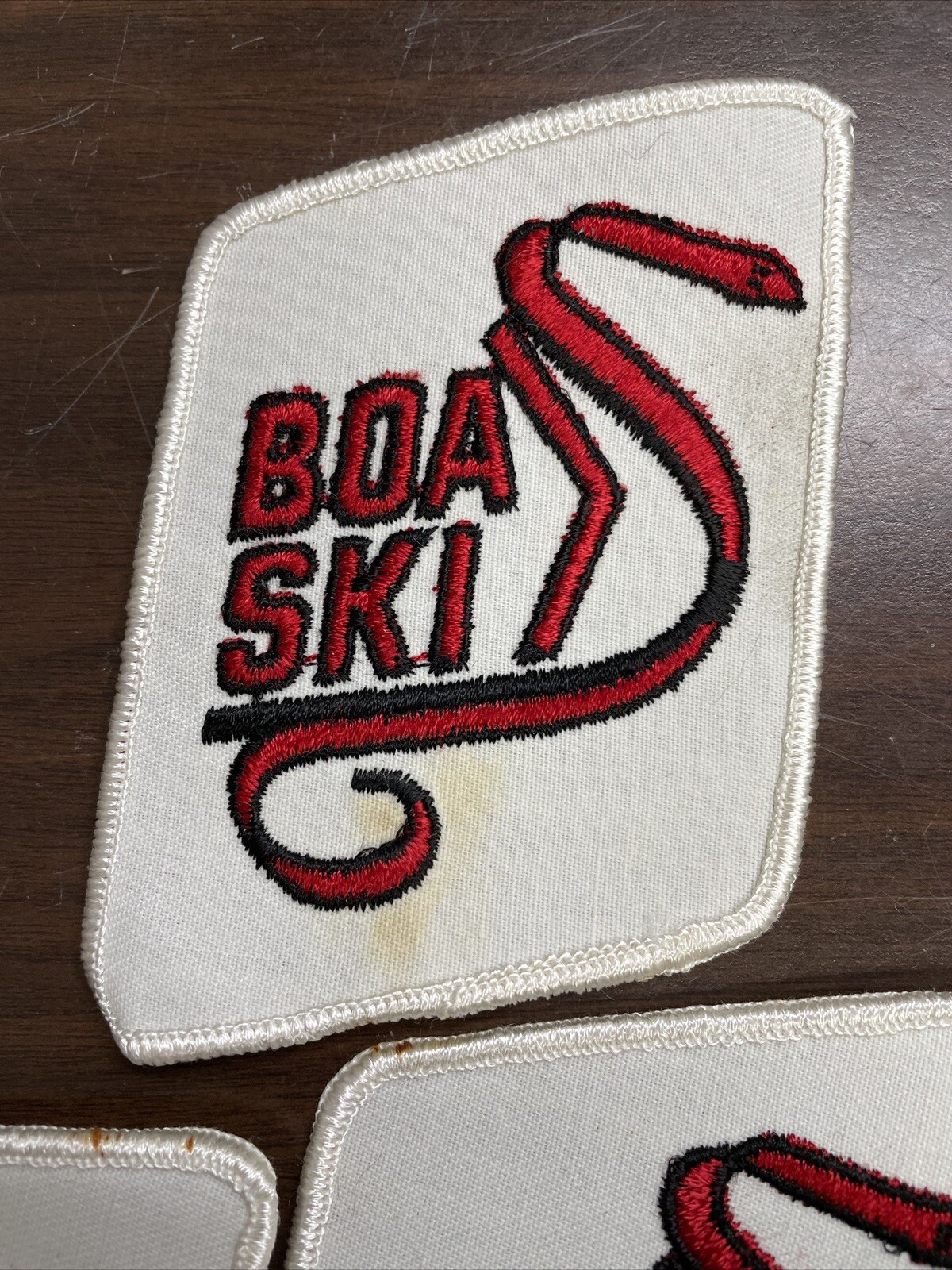 Lot of 5 Vintage BOASKI Boa-Ski Snowmobile Sled Badge/ Patch | eBay