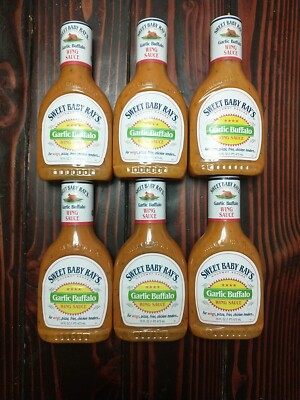 Sweet Baby Ray’s Garlic Buffalo Wing Sauce 6 Pack 16 fl oz Bottles Past ...